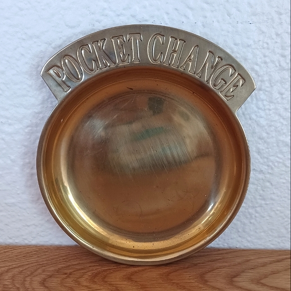 Vintage | Accents | Vintage Brass Pocket Change Coin Dish | Poshmark